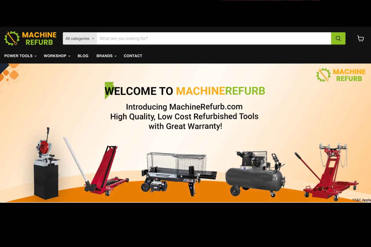 MACHINE REFURB.COM IS HERE!