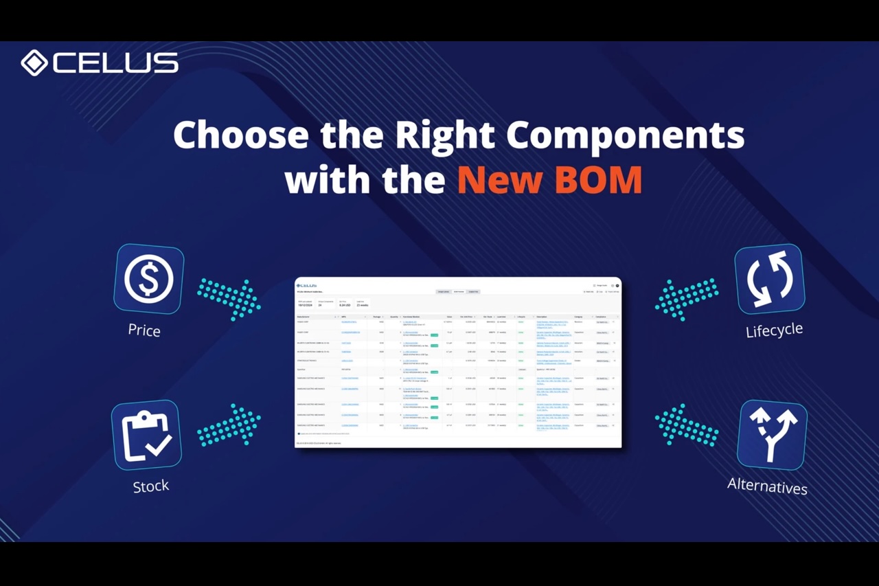 CELUS Drops a BOM on Electronics Design Complexity